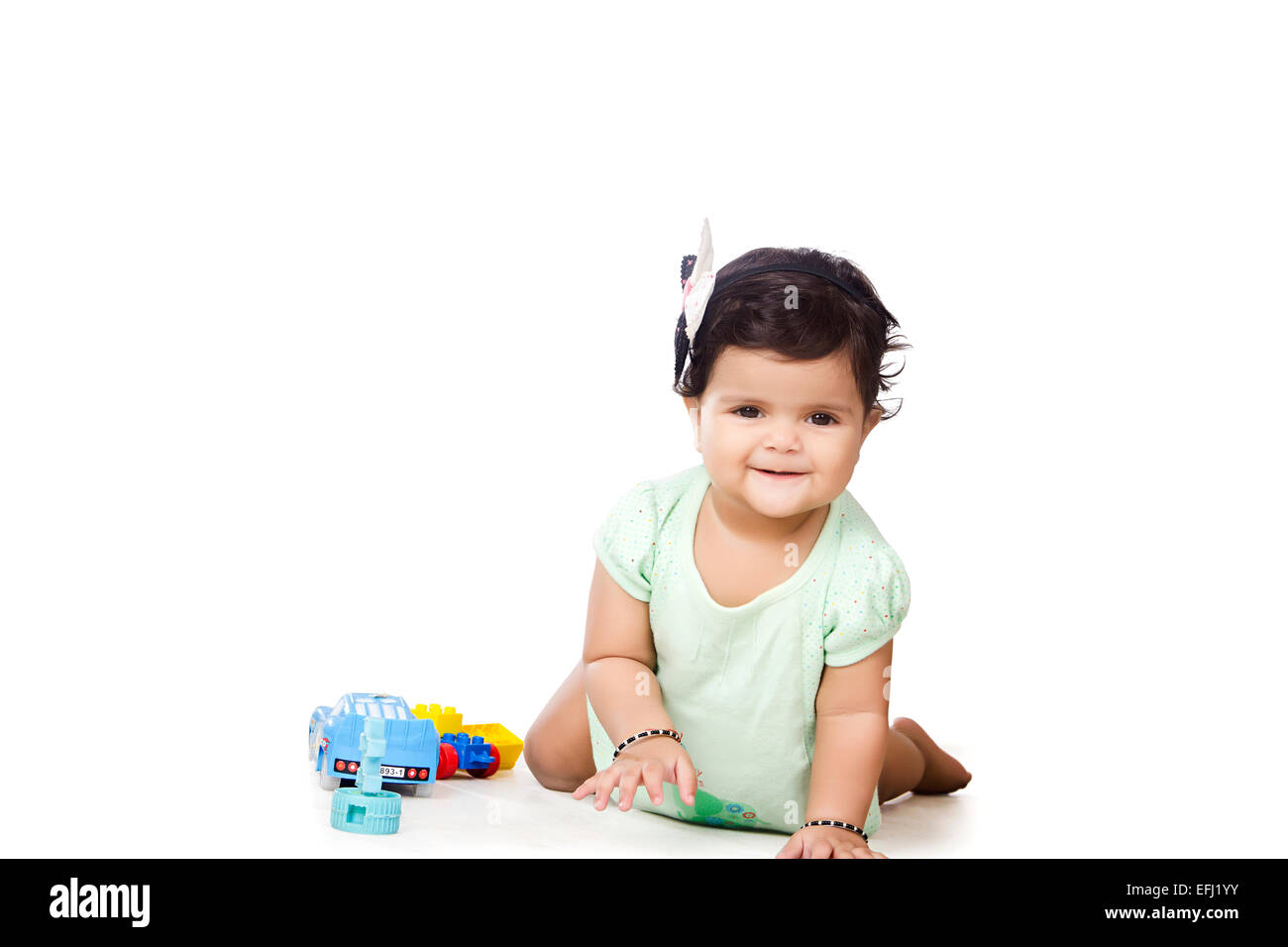 Indian baby crawling hi-res stock photography and images - Alamy