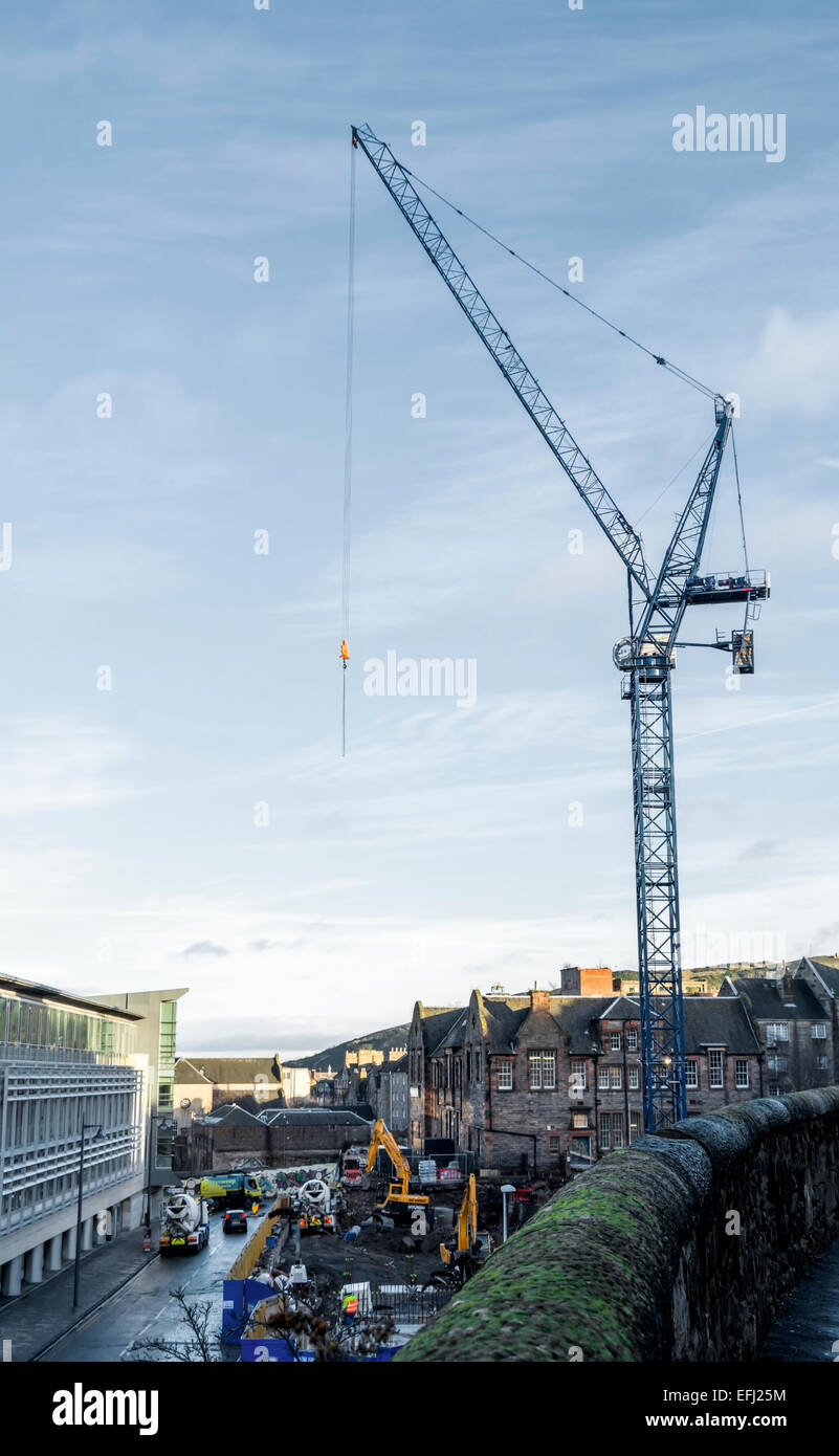 Work in progress at the caltongate Development in Edinburgh. The new ...