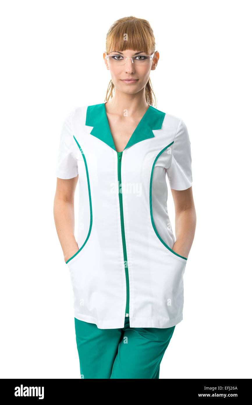 Nurse in white uniform hi-res stock photography and images - Alamy