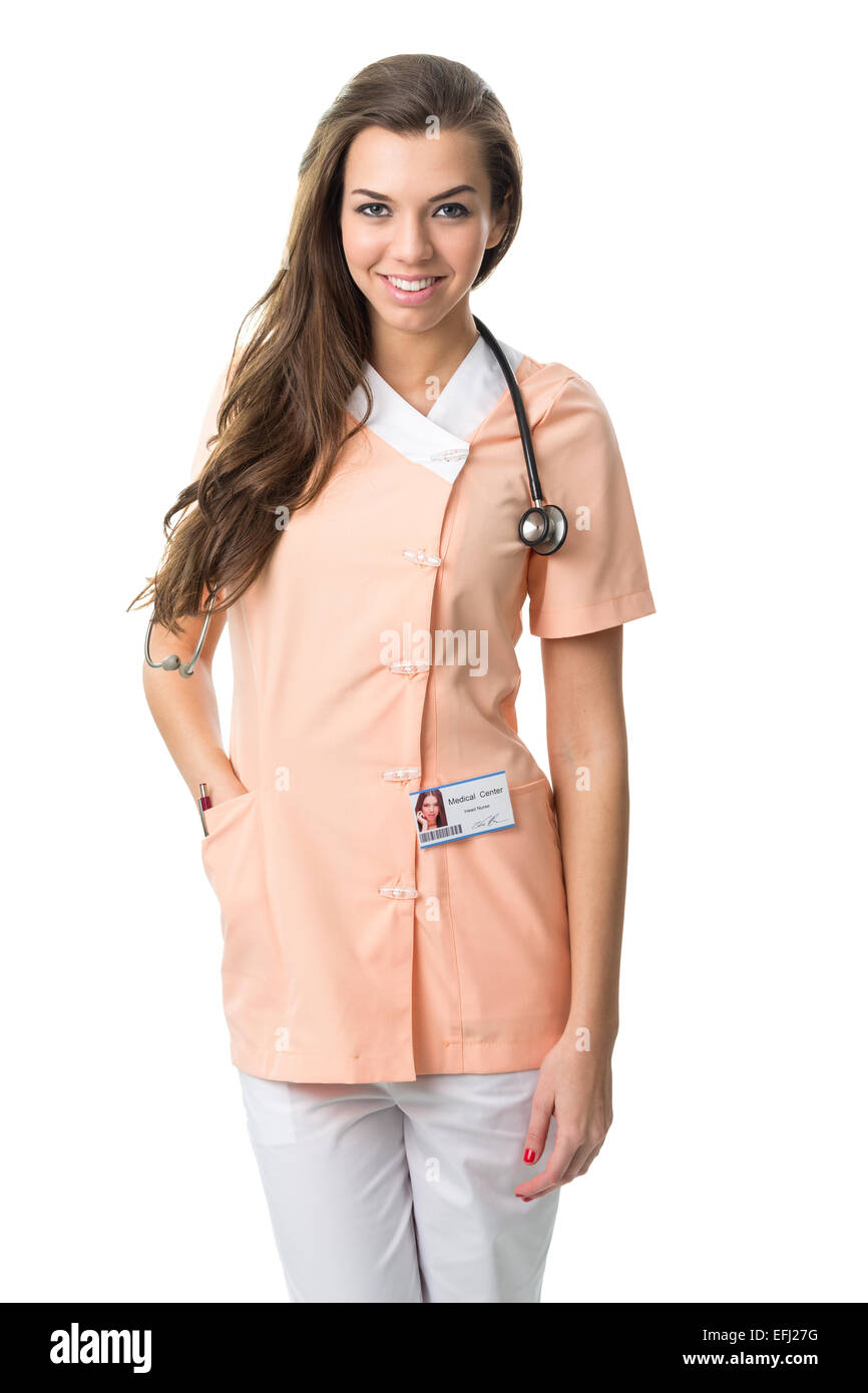 Beautiful Nurse portrait Stock Photo - Alamy