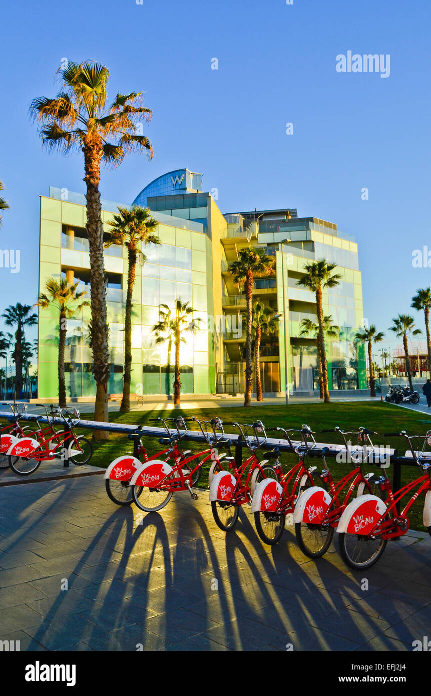 Bicing station. Barcelona, Catalonia, Spain Stock Photo - Alamy