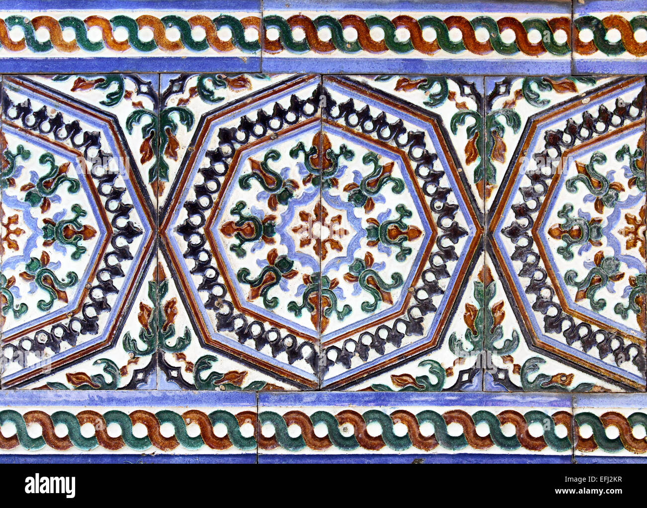 Seville alcazar ceramic tiles hi-res stock photography and images - Alamy