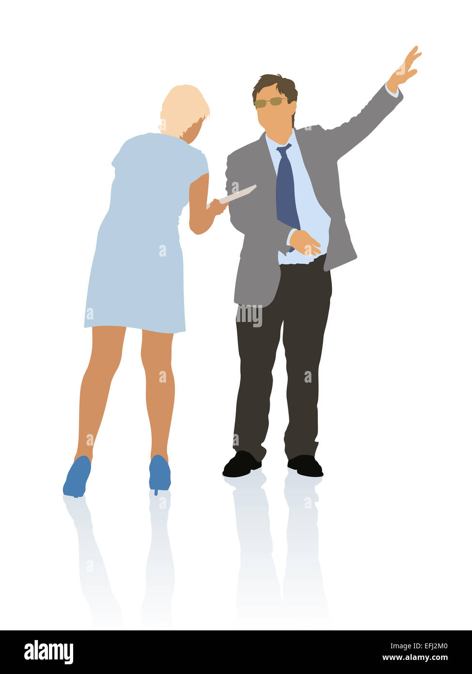 Group of people in the typical business situation Stock Photo - Alamy
