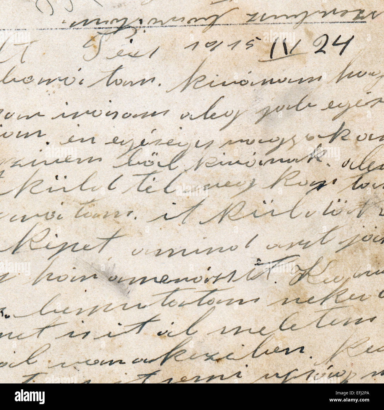 Old script on torn paper hi-res stock photography and images - Alamy