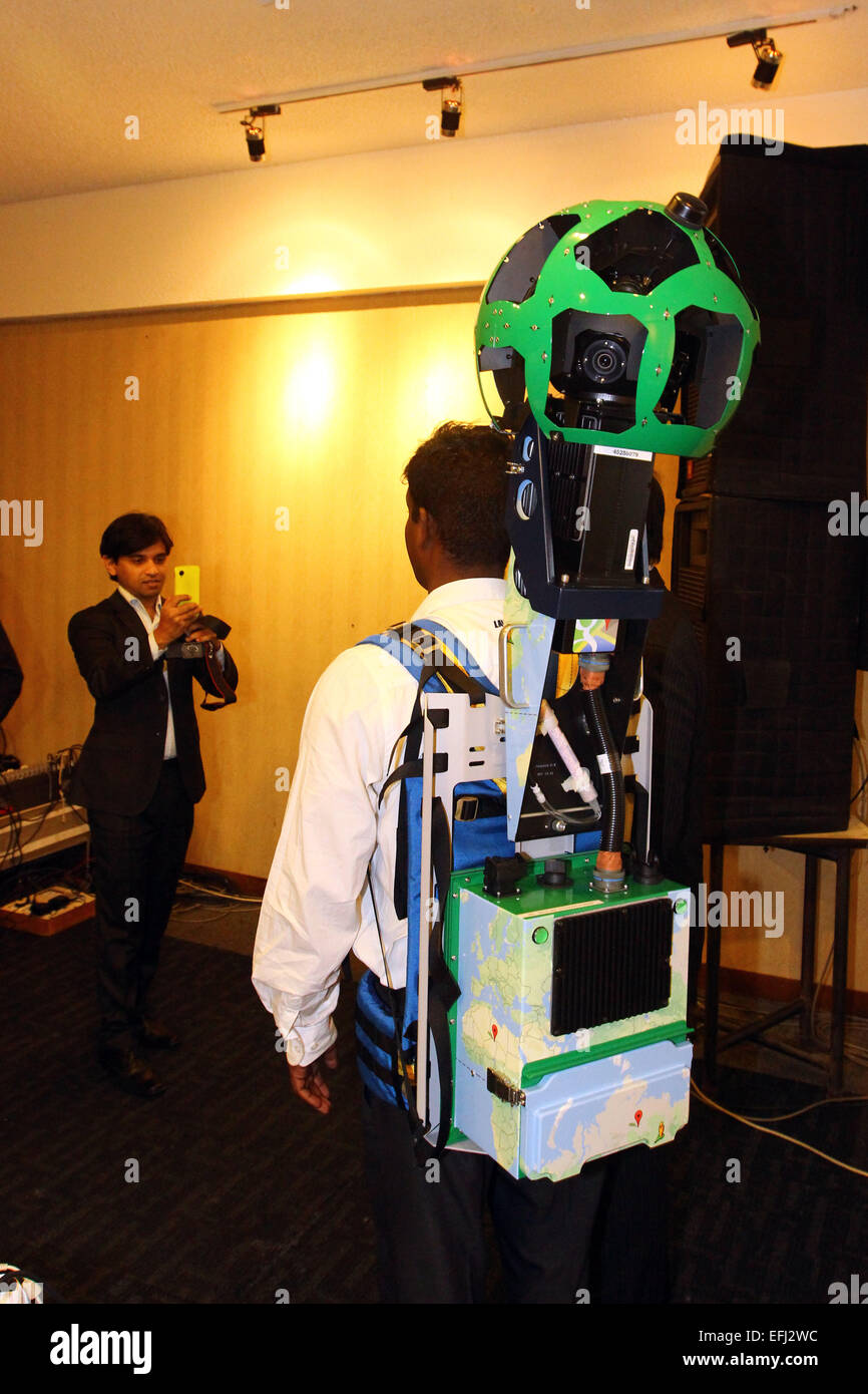 Google maps street view backpack hi-res stock photography and images ...