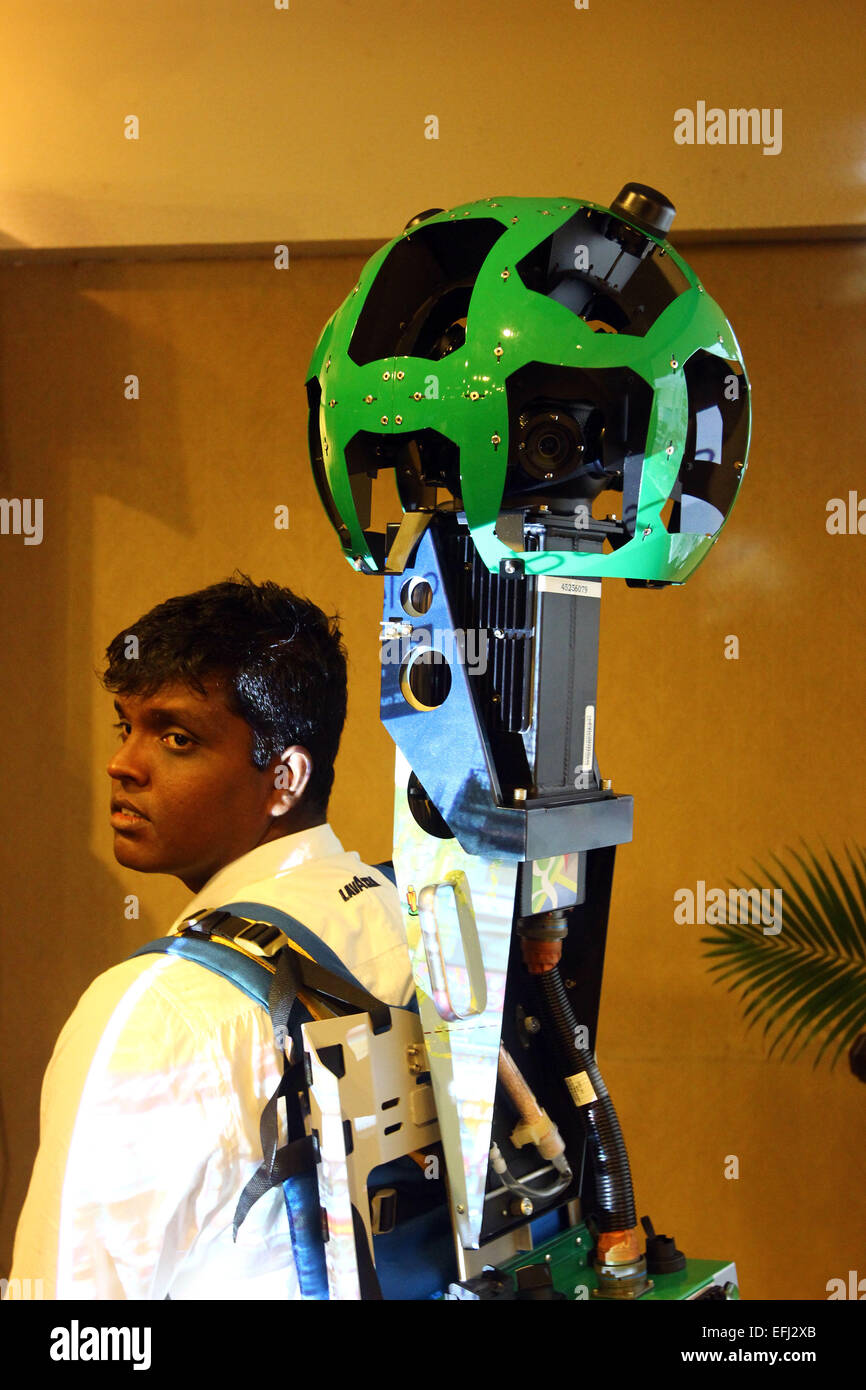 Google maps street view backpack hi-res stock photography and images ...