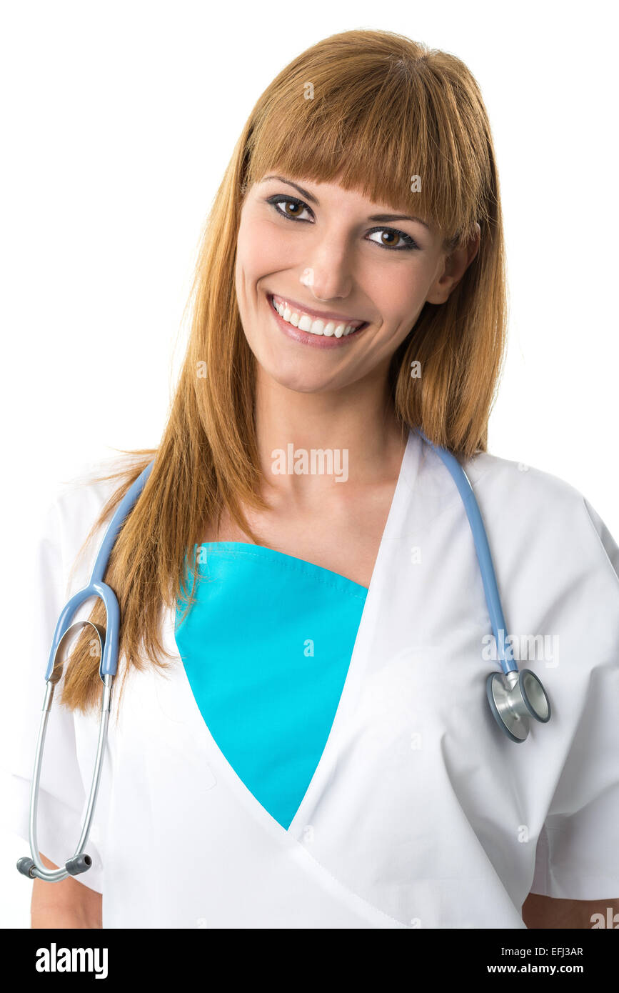Portrait beautiful woman doctor hi-res stock photography and images - Alamy