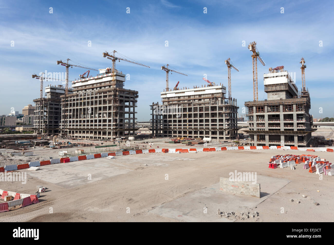 Construction site in Dubai, United Arab Emirates Stock Photo - Alamy