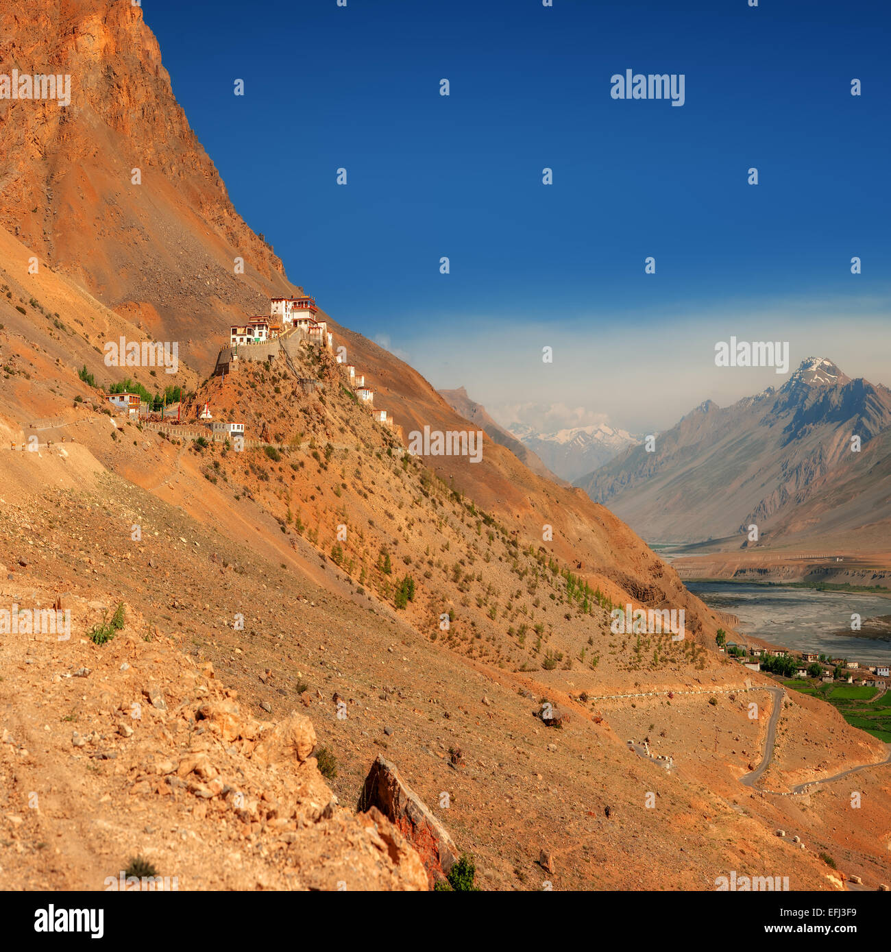 Ki monastery in himalayas mountain Stock Photo - Alamy