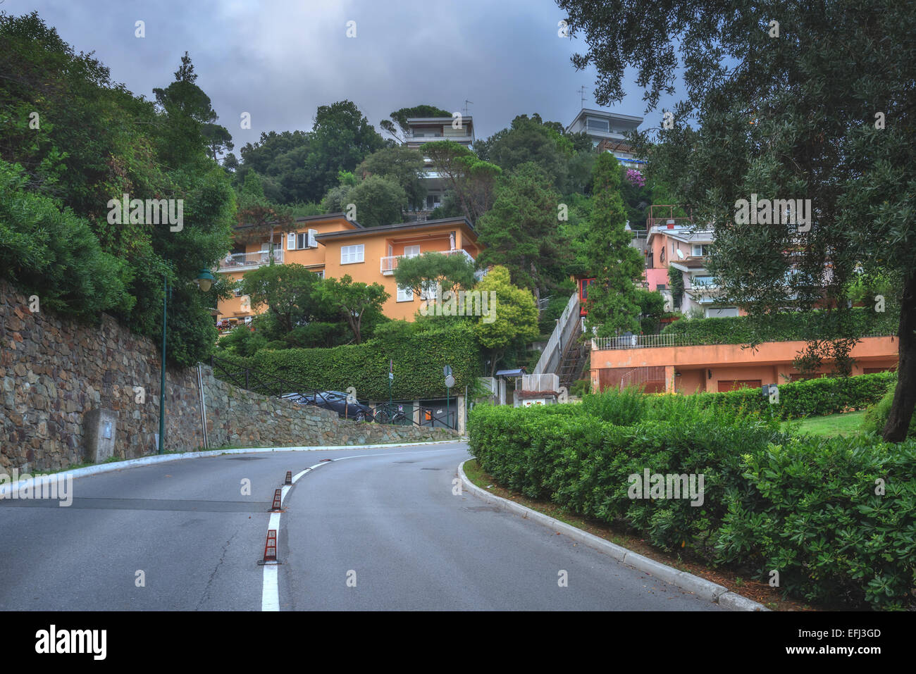green italy street and road Stock Photo - Alamy
