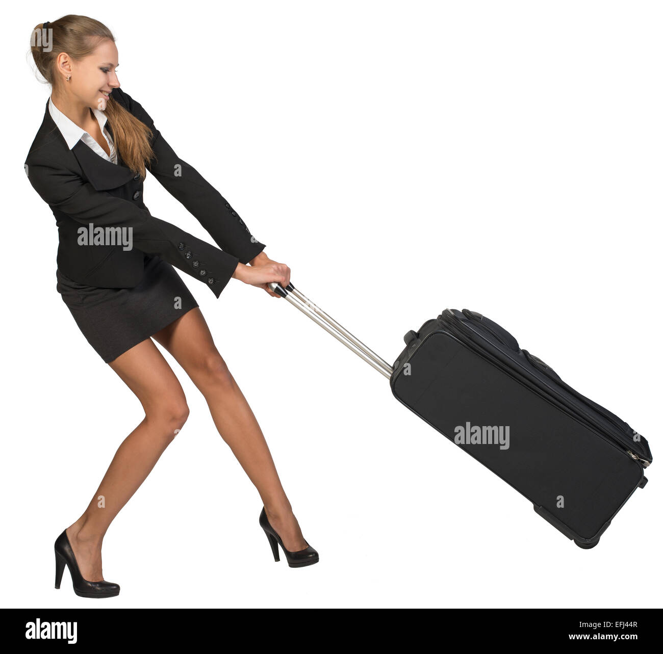 Dragging heavy bag hi-res stock photography and images - Alamy