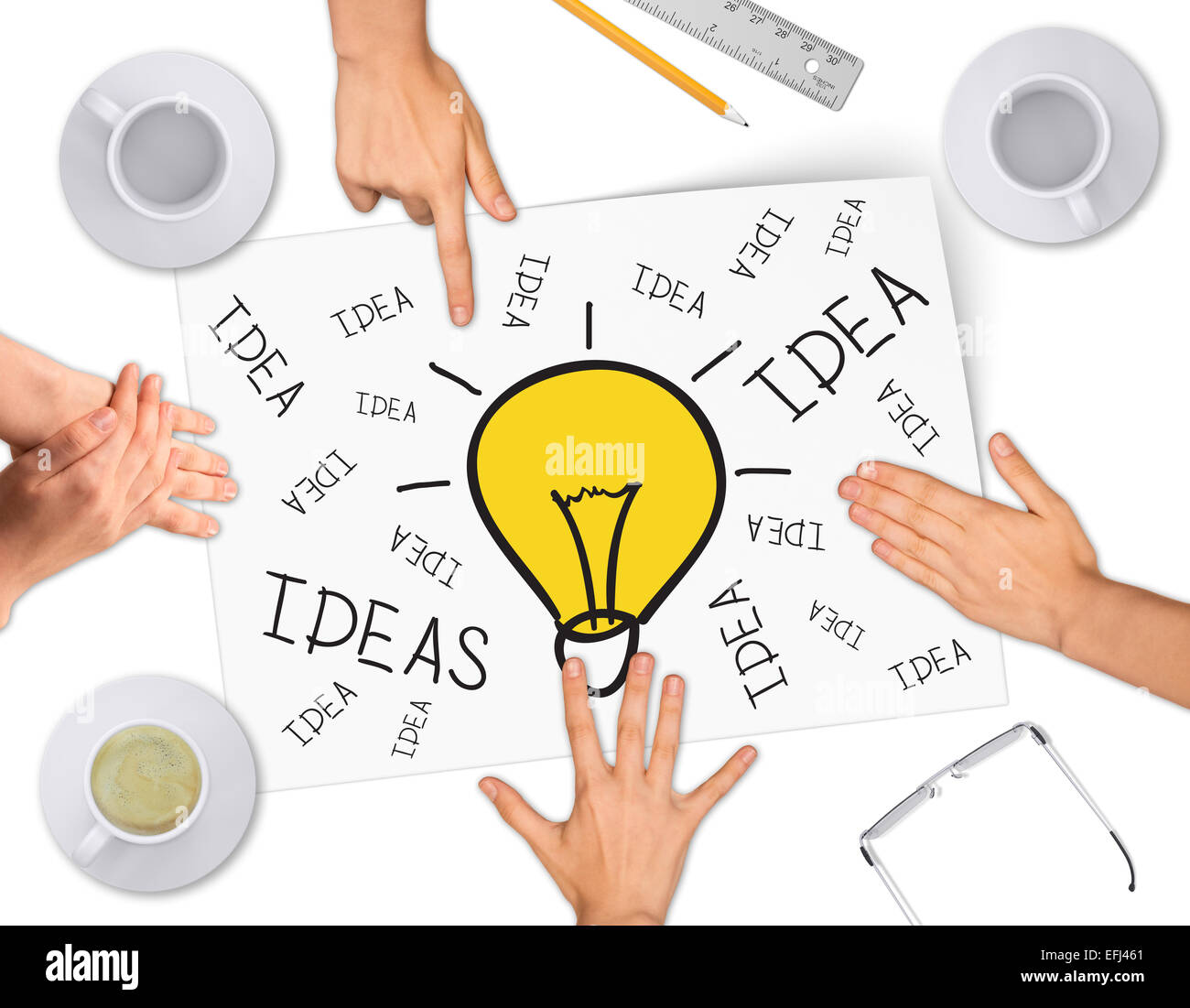 Collage expressing concept of creative ideas Stock Photo - Alamy