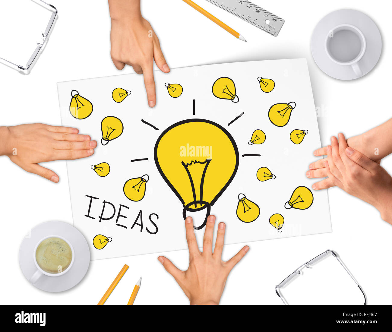Collage expressing concept of creative ideas Stock Photo - Alamy