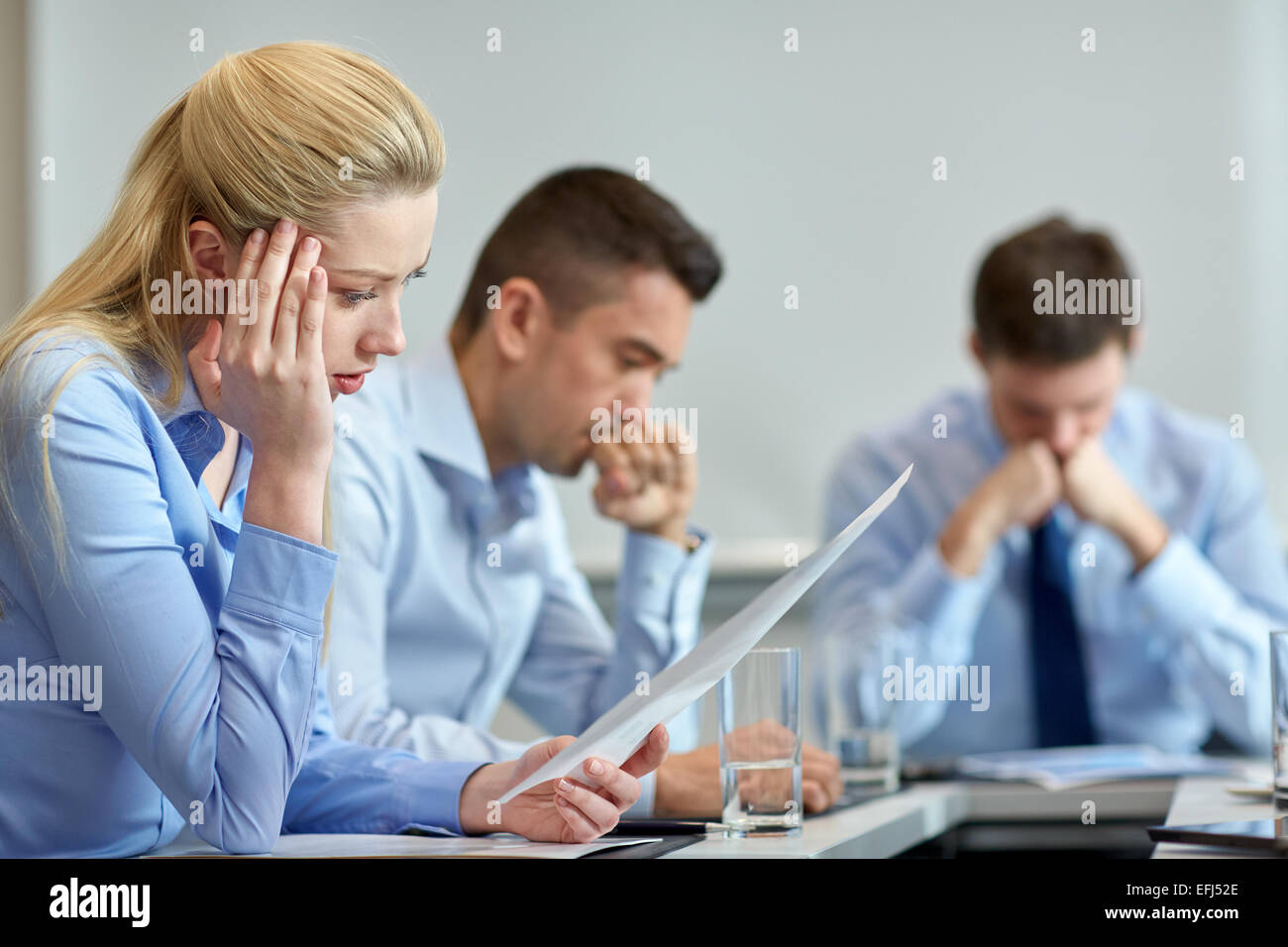 business people having problem in office Stock Photo - Alamy