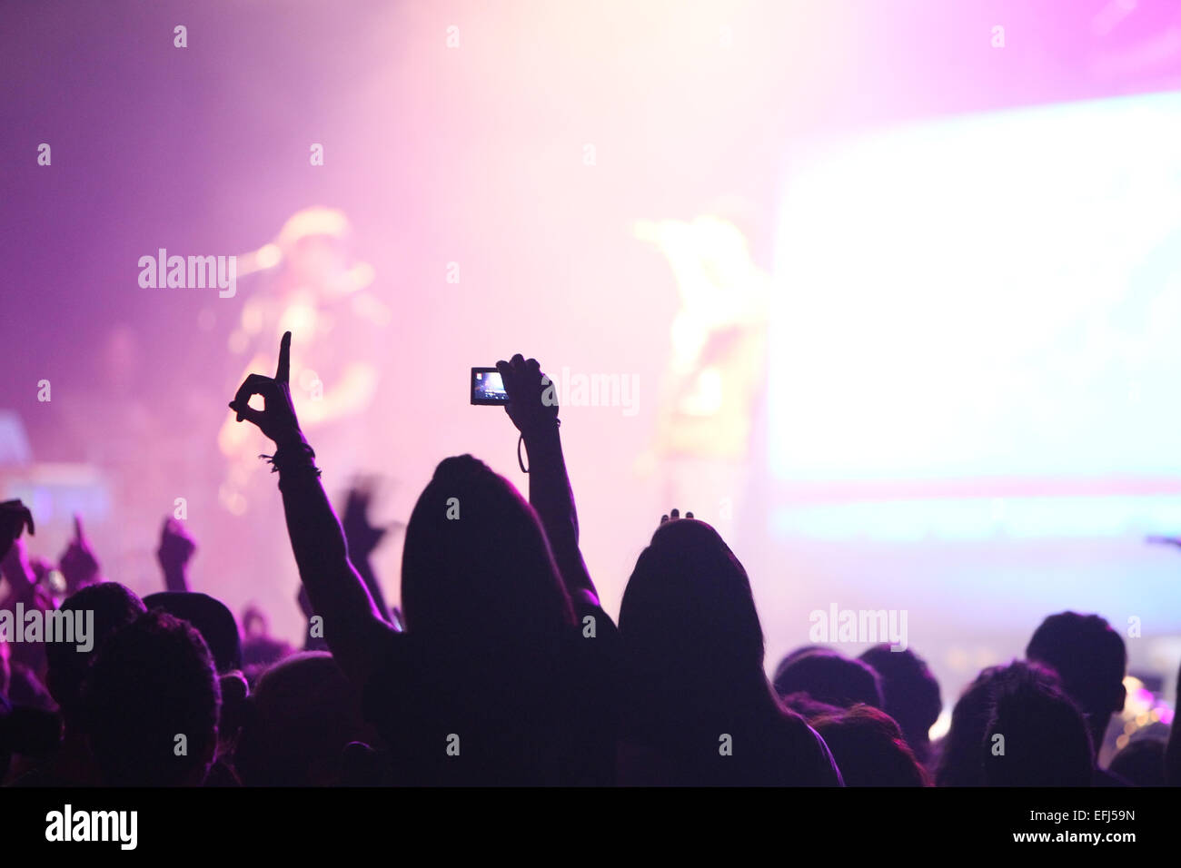 Public the concert Stock Photo - Alamy