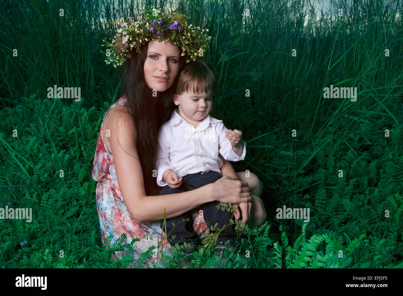 Boy and mother enjoy hi-res stock photography and images - Alamy