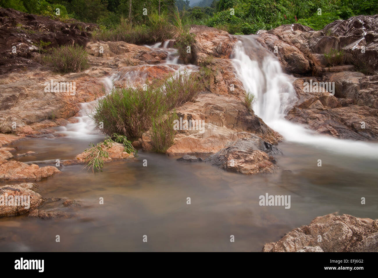 Yang Bay waterfall, near Nha Trang, South Vietnam, Vietnam Stock Photo ...