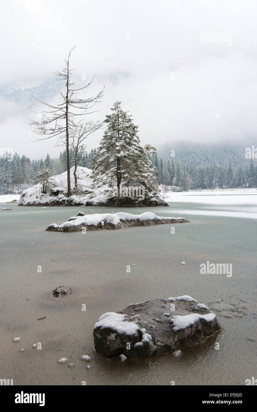 Winter at Hintersee, Berchtesgaden National Park, Berchtesgaden ...