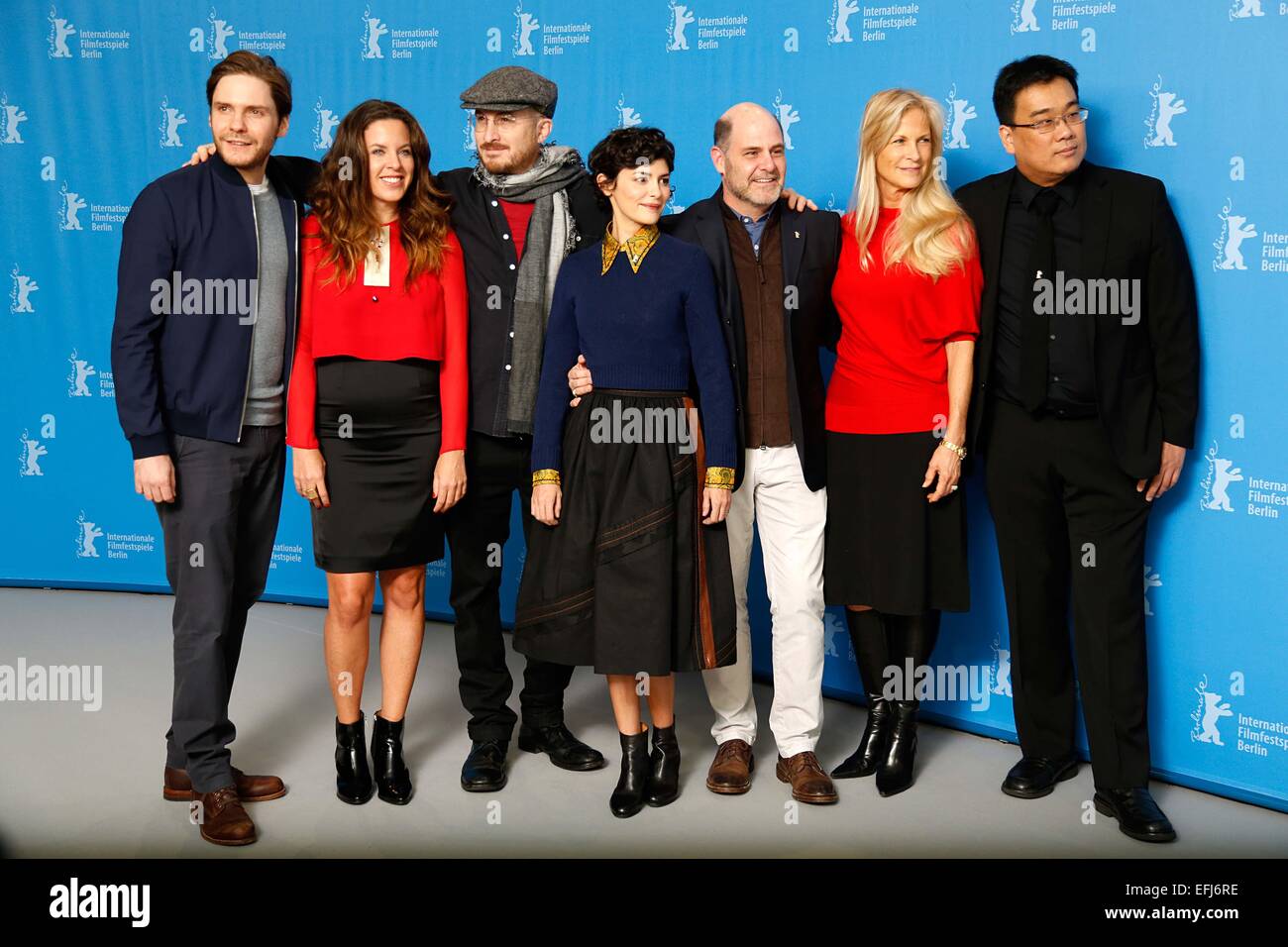 Berlin, Ca, Germany. 5th Feb, 2015. l-r: Daniel Bruhl, Claudia Llosa ...