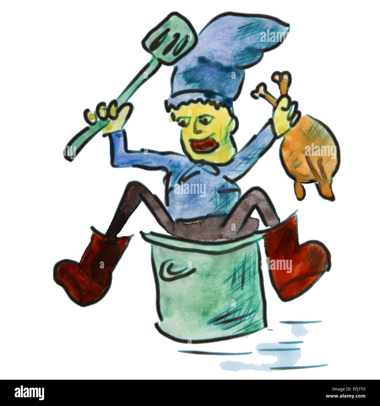 Cartoon food Cut Out Stock Images & Pictures - Alamy