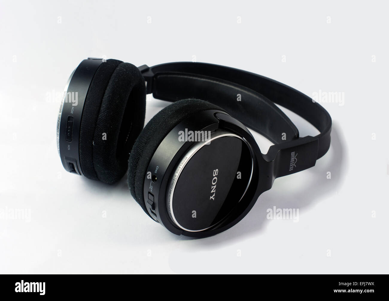 Sony headphones made in studio Stock Photo - Alamy