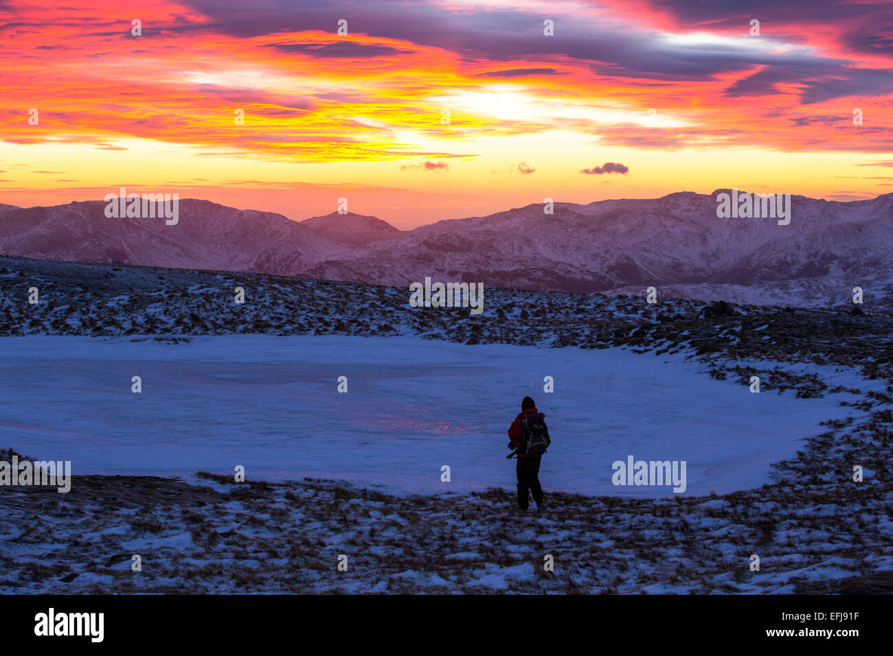 Uk lake district walker february hi-res stock photography and images ...