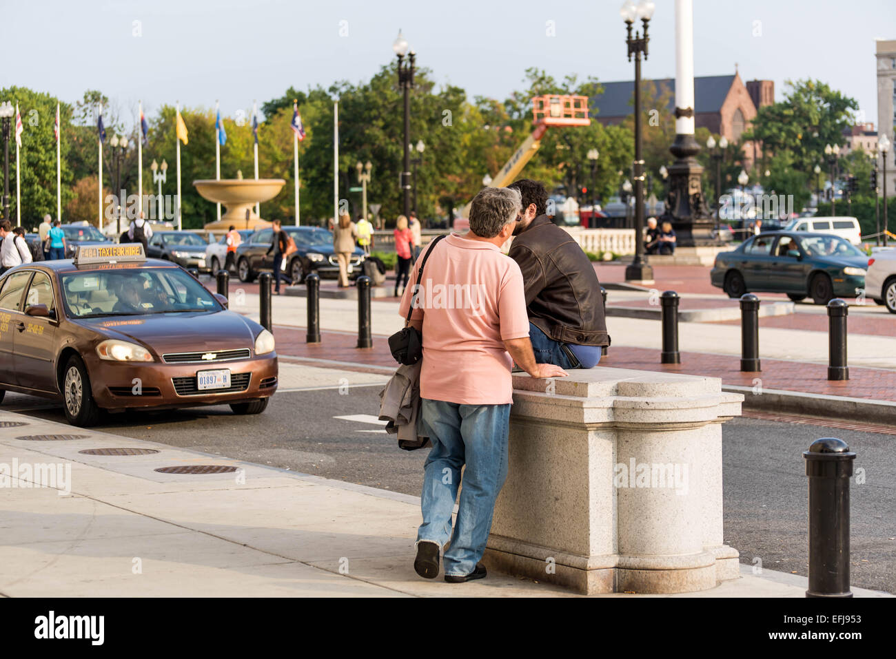 October 2, 2014: Washington, DC, people traveling through Union Station ...