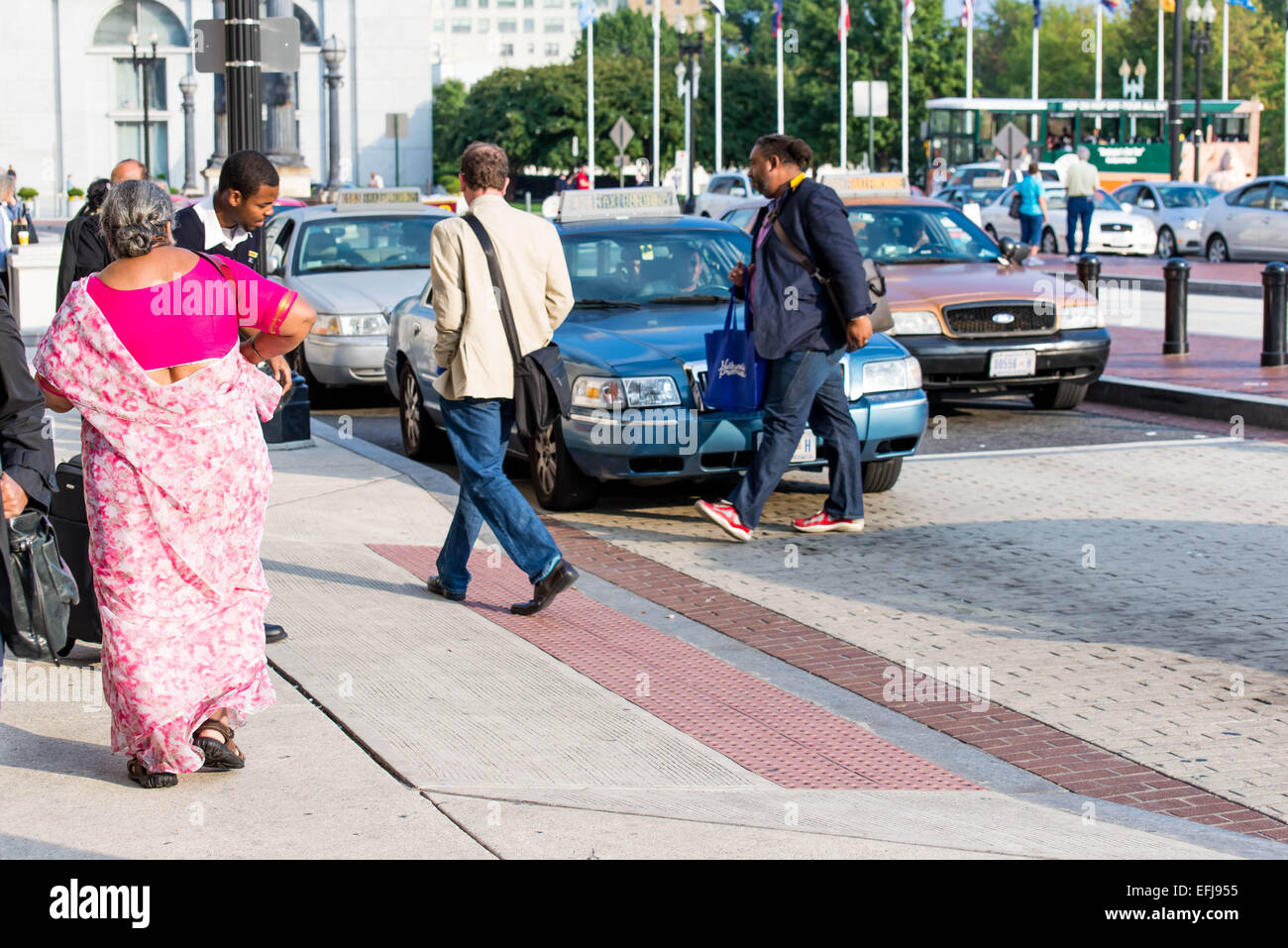 October 2, 2014: Washington, DC, people traveling through Union Station ...