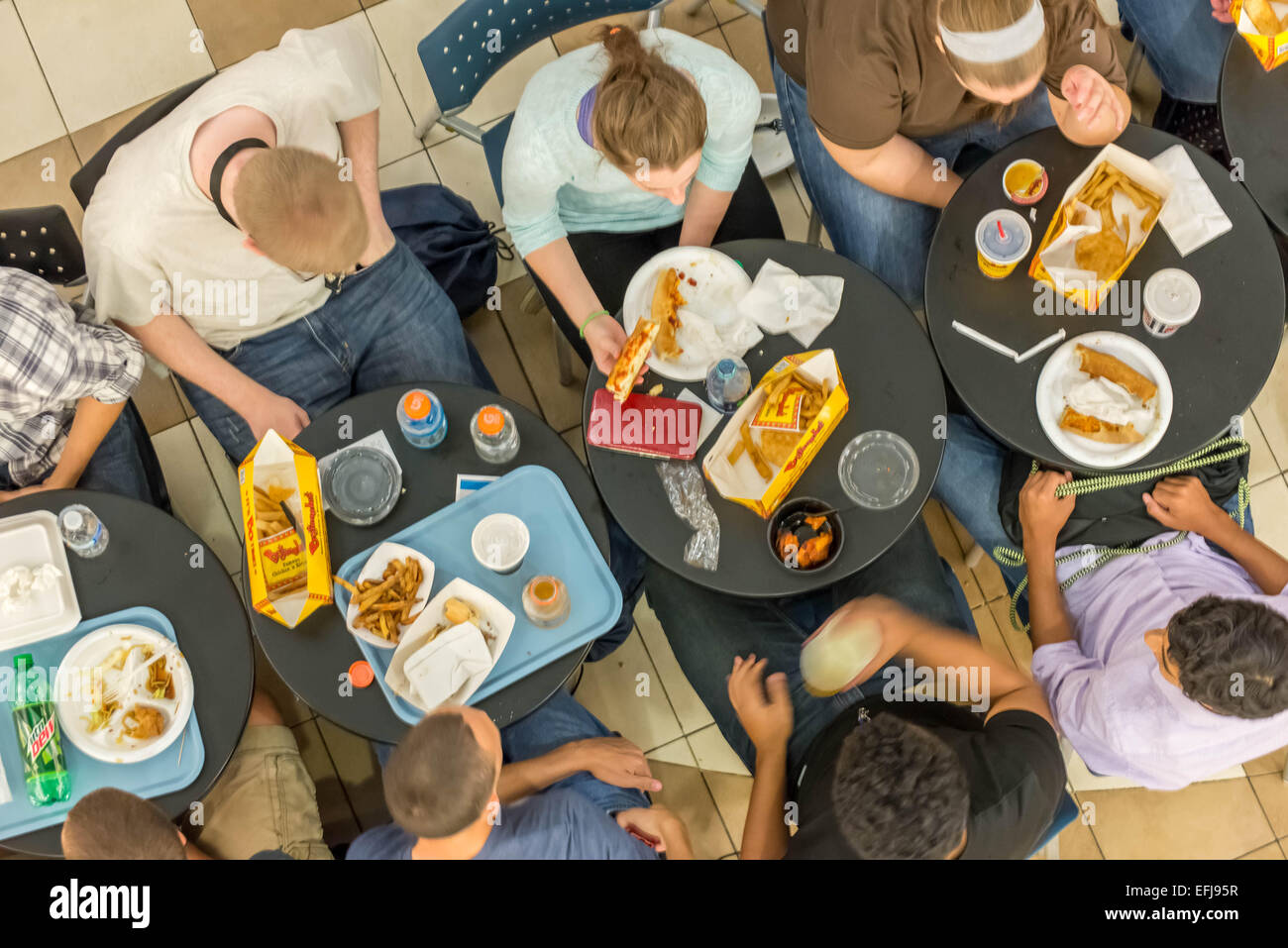 Fast food court hi-res stock photography and images - Alamy