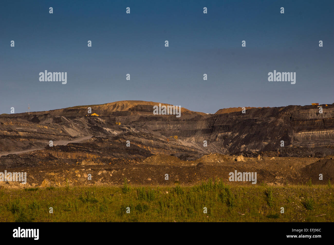 Open cast mine near Merthyr Tydfil in South Wales Stock Photo - Alamy