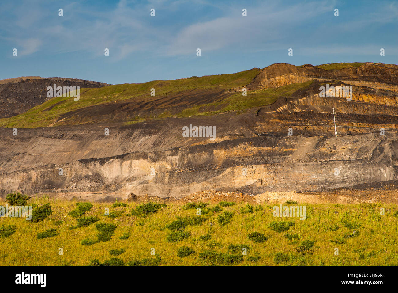 Open cast mine near Merthyr Tydfil in South Wales Stock Photo - Alamy