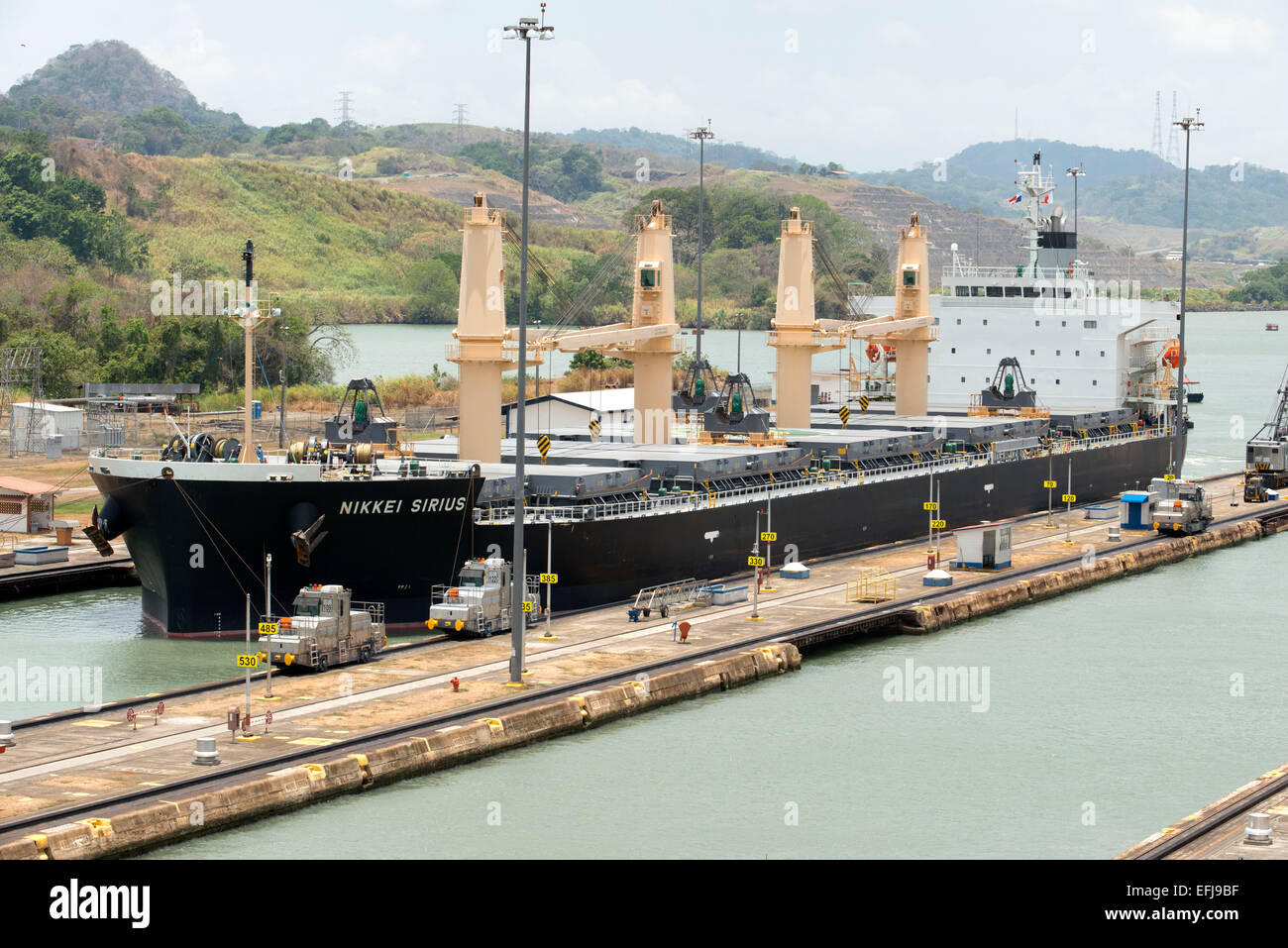 Gatun Lock in the Panama Canal December 1999 before United States ...