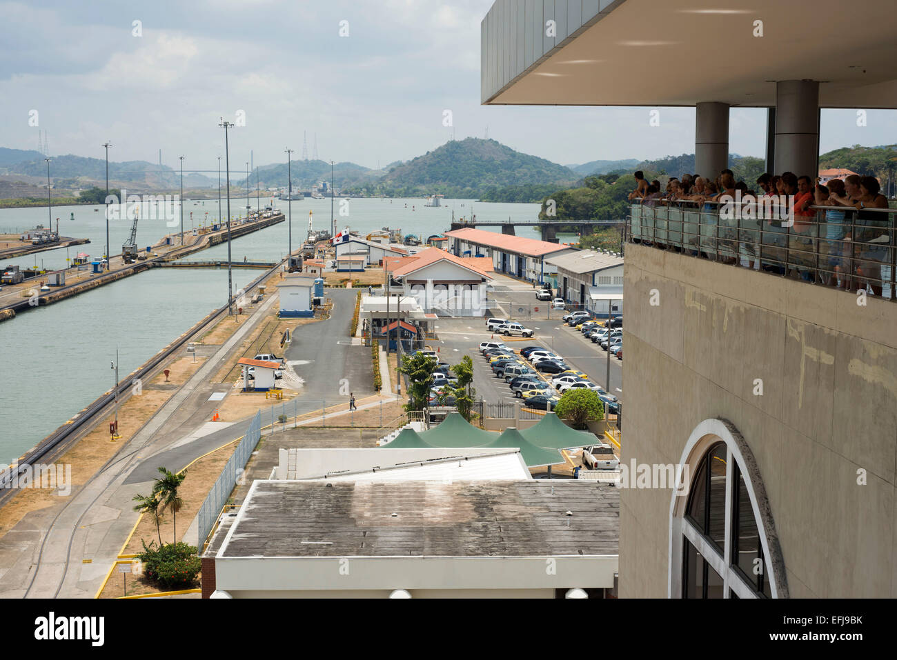 Panama canal lock system lock hi-res stock photography and images - Alamy