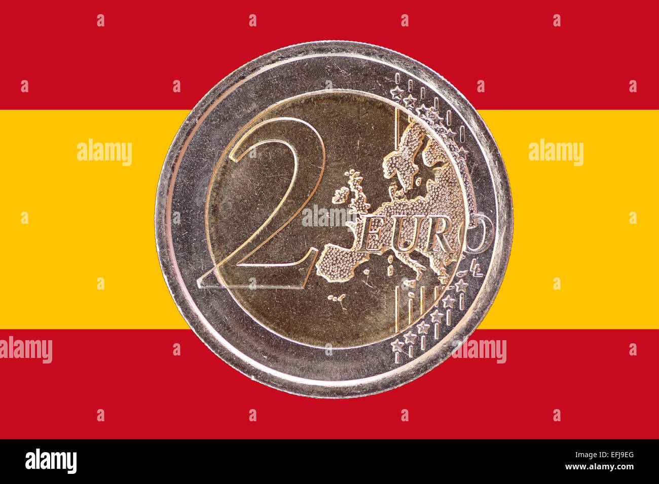 The european flag and the spanish flag hi-res stock photography and ...