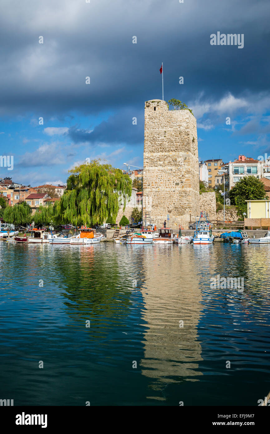 The ruins of the historic city walls in Sinop, Turkey, Eurasia Stock ...