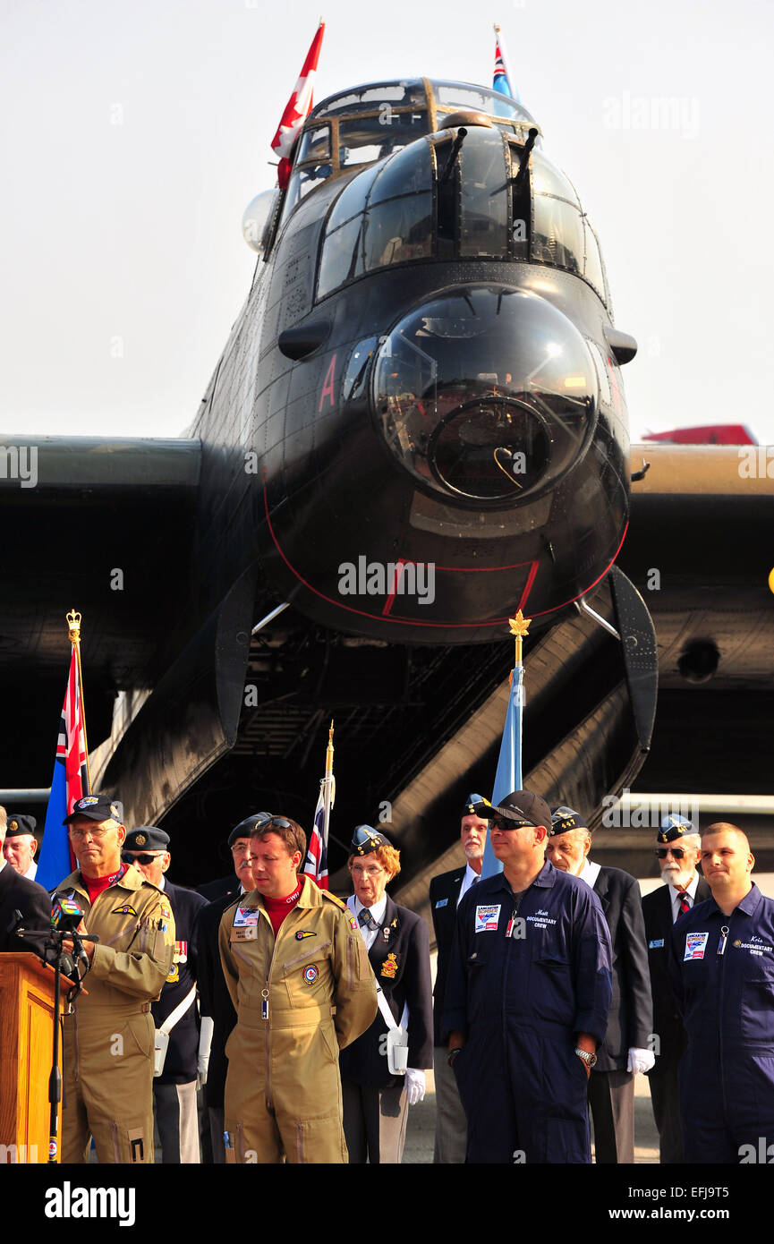 Canadian lancaster ground ceremony hi-res stock photography and images ...