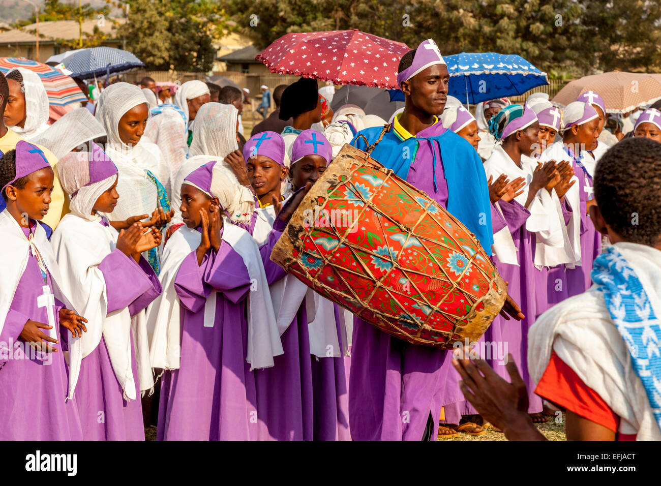 Timkat (Epiphany) Celebrations, Jinka Town, The Omo Valley, Ethiopia ...