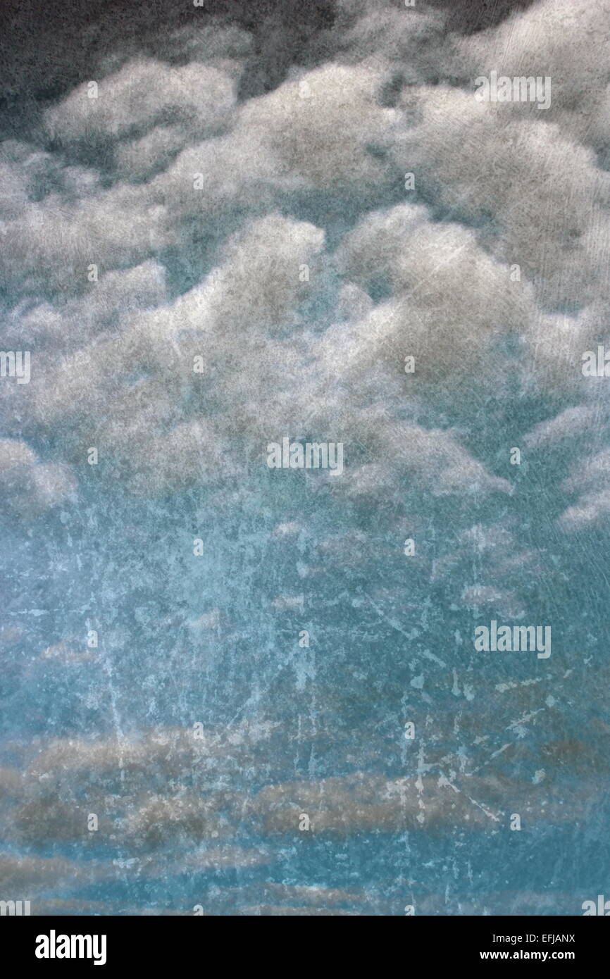 grungy sky backdrop with scratches for your design Stock Photo - Alamy
