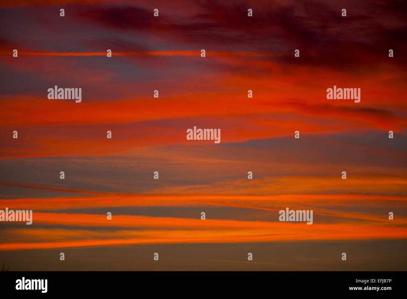 Sunset sky UK Stock Photo - Alamy