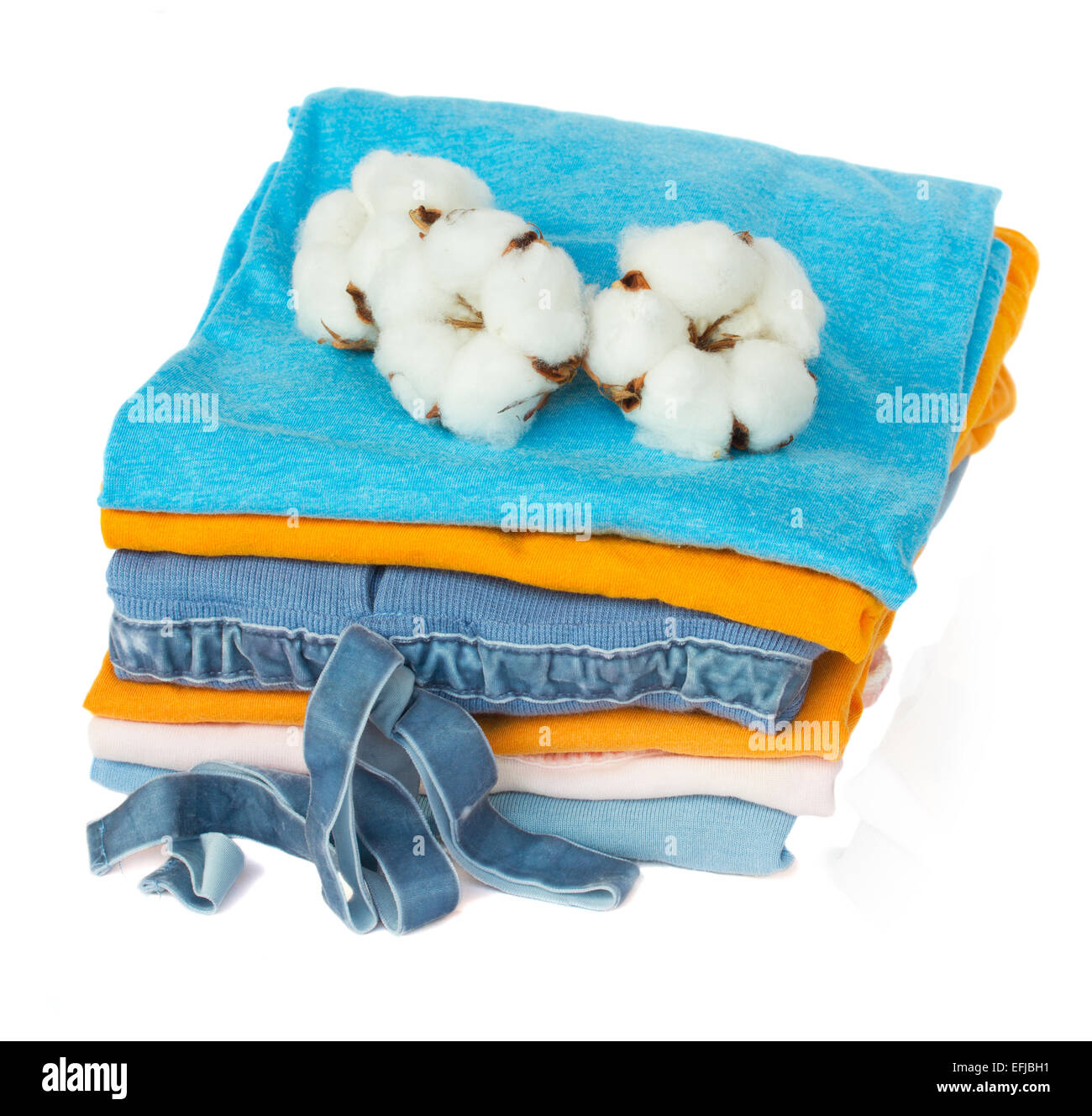 Bright cotton fabric Cut Out Stock Images & Pictures - Alamy