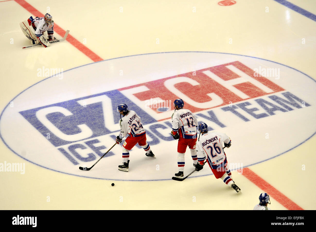 Logo of Czech National Ice Hockey Team during the Euro Hockey Tour ...