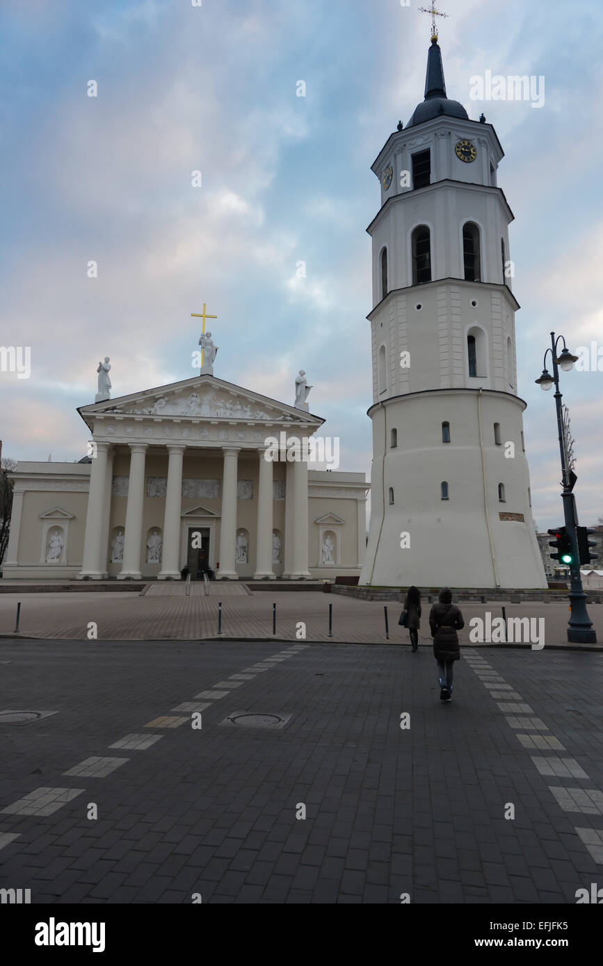 Vilnius Cathedral Square, Vilnius, Lithuania Stock Photo - Alamy