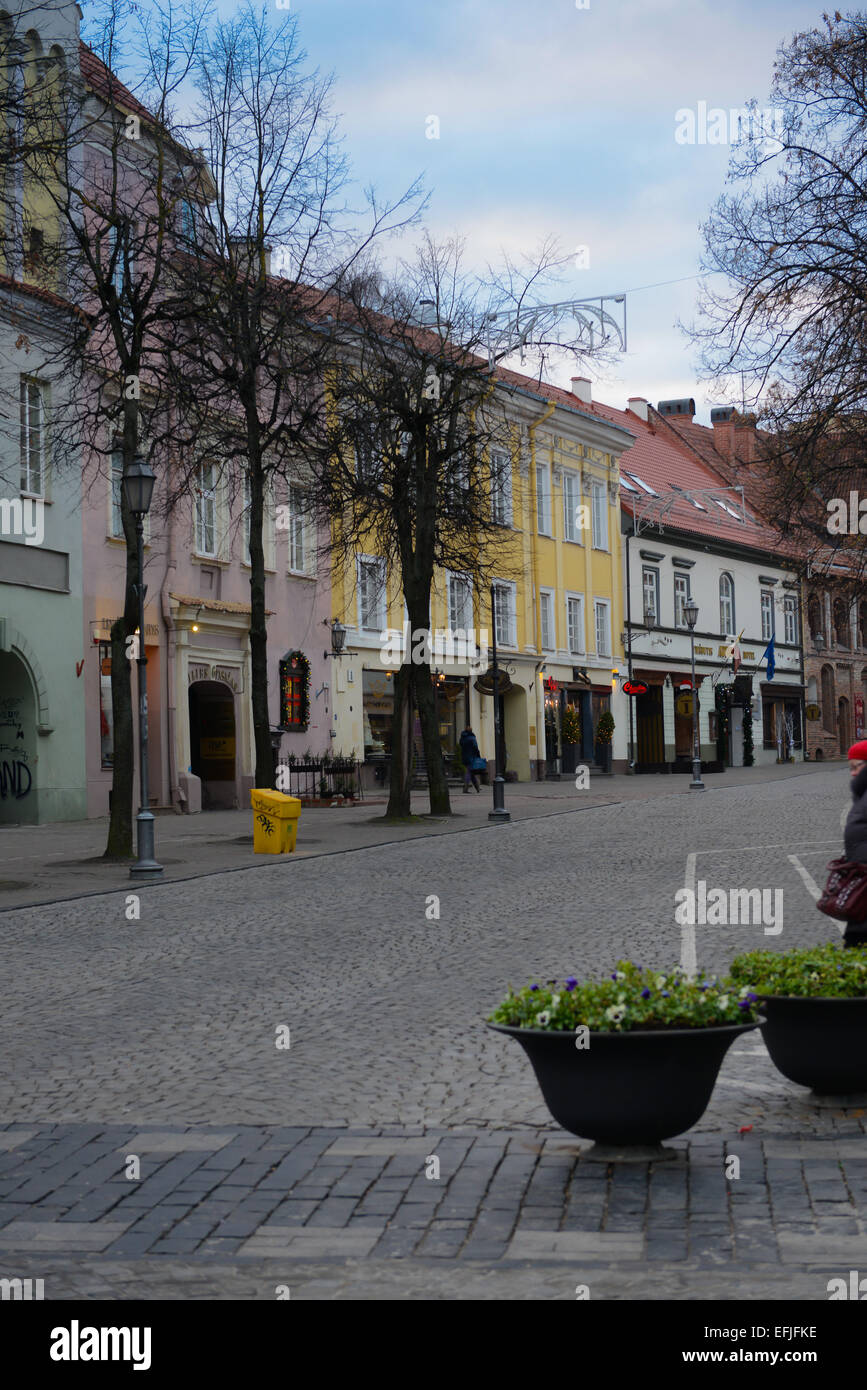 Vilnius Old Town, Pilies street, Vilnius, Lithuania Stock Photo - Alamy