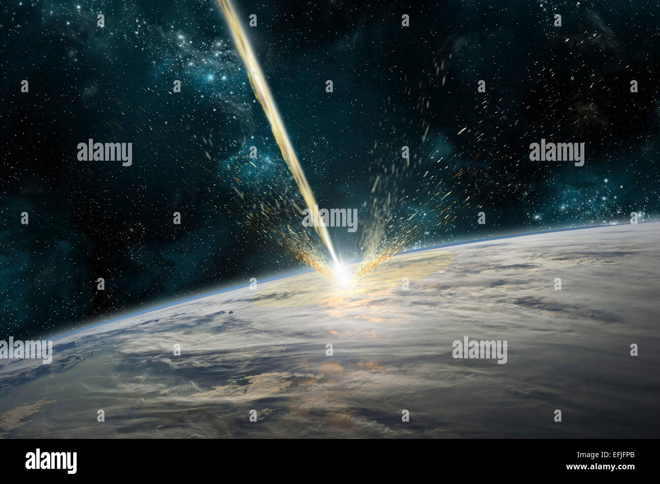Asteroid strikes earth hi-res stock photography and images - Alamy