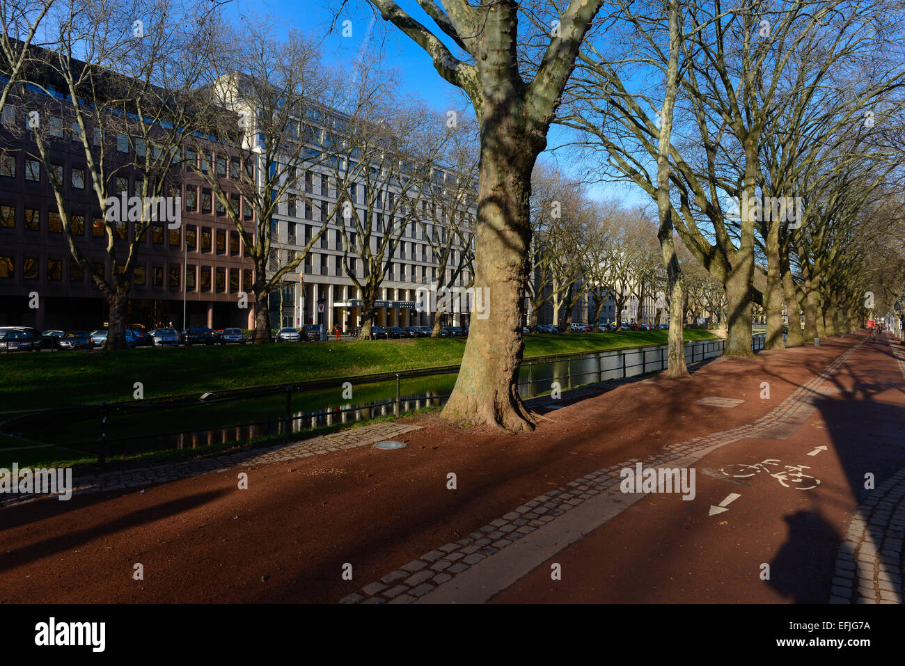 Bike Lane In Konigsalee Dusseldorf Germany Stock Photo Alamy bike-lane-in-konigsalee-dusseldorf-germany-stock-photo-alamy