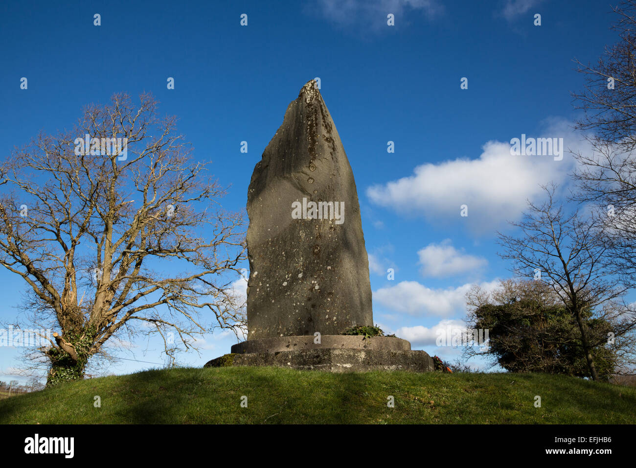 Monument to the Last Prince of Wales, Llywelyn ap Gruffydd, at Cilmeri ...