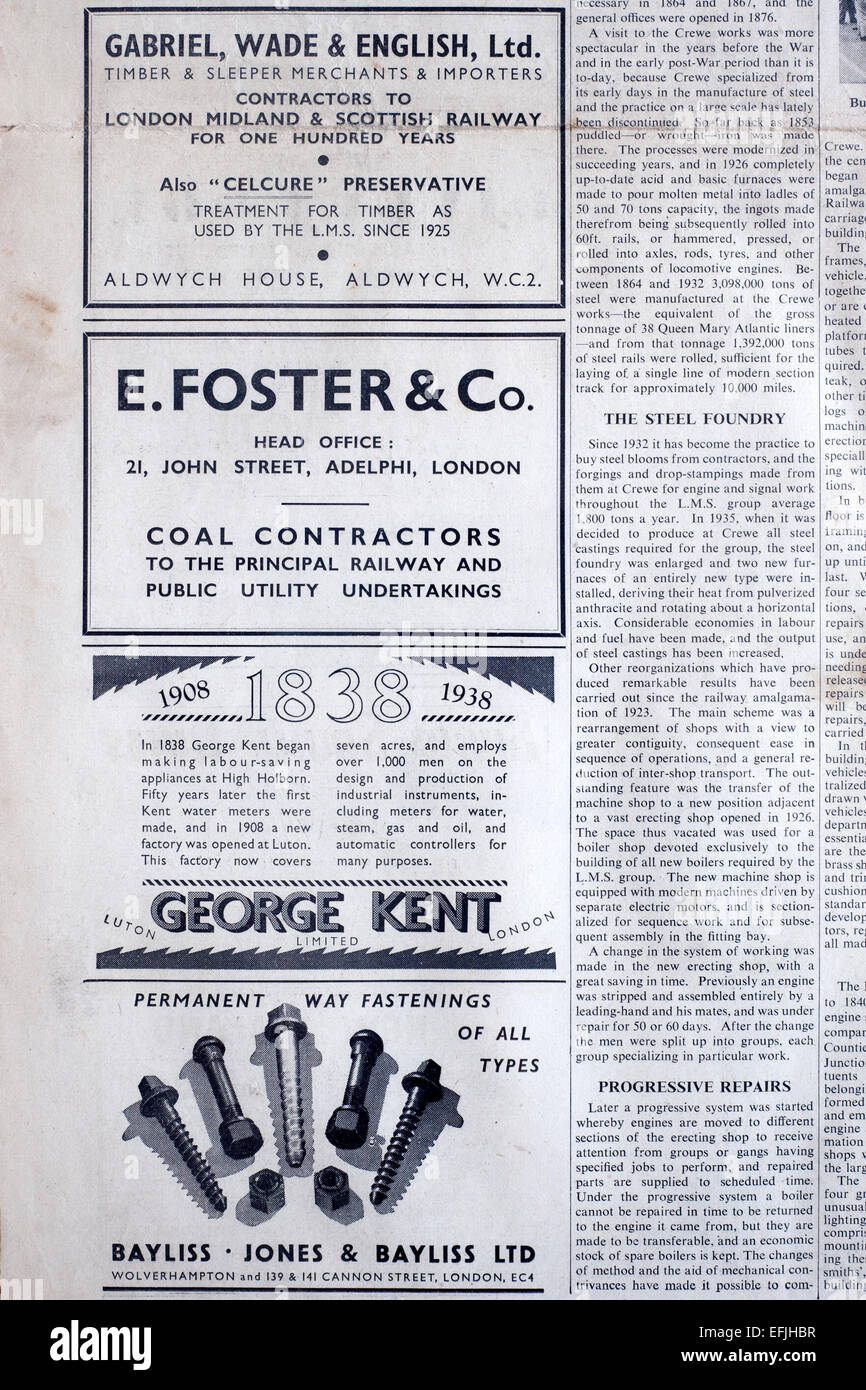 1930s Advertisement Uk High Resolution Stock Photography and Images - Alamy