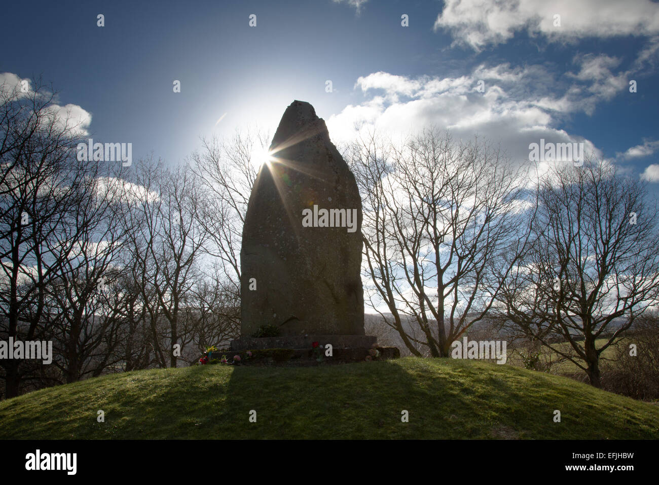 Monument to the Last Prince of Wales, Llywelyn ap Gruffydd, at Cilmeri ...