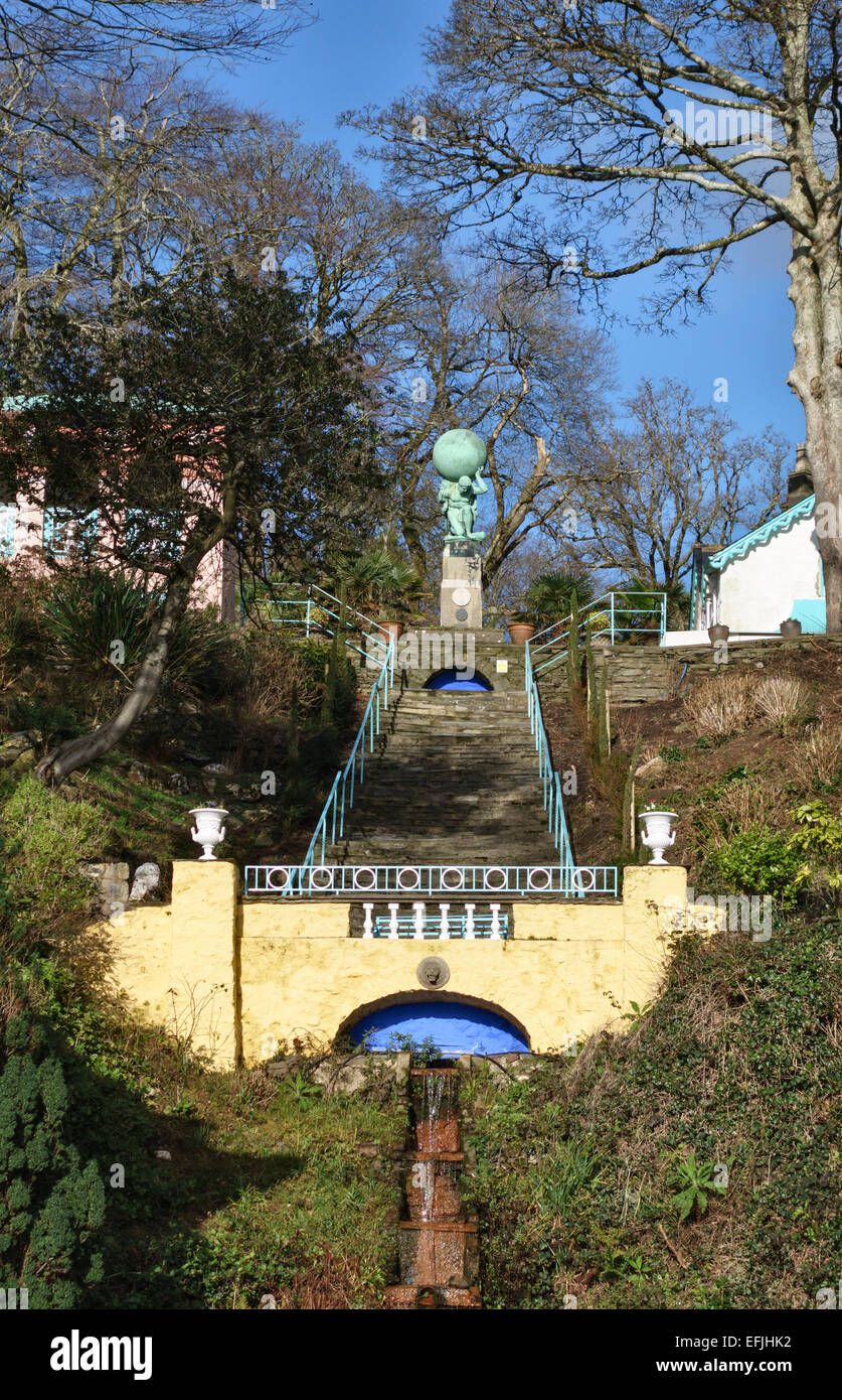 Portmeirion, North Wales, UK, the Italianate folly village built by ...
