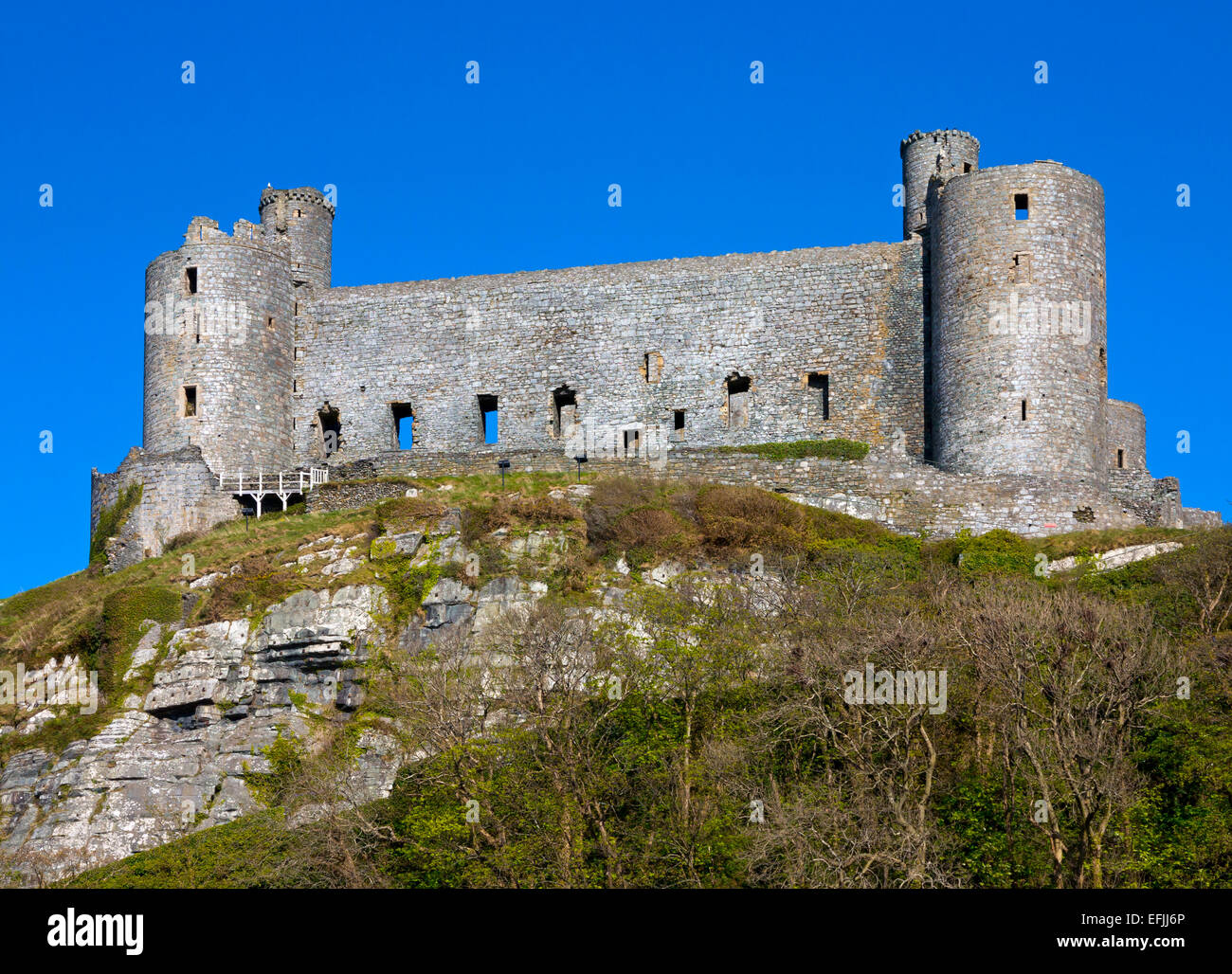 Medieval castle built by king edward i hi-res stock photography and ...
